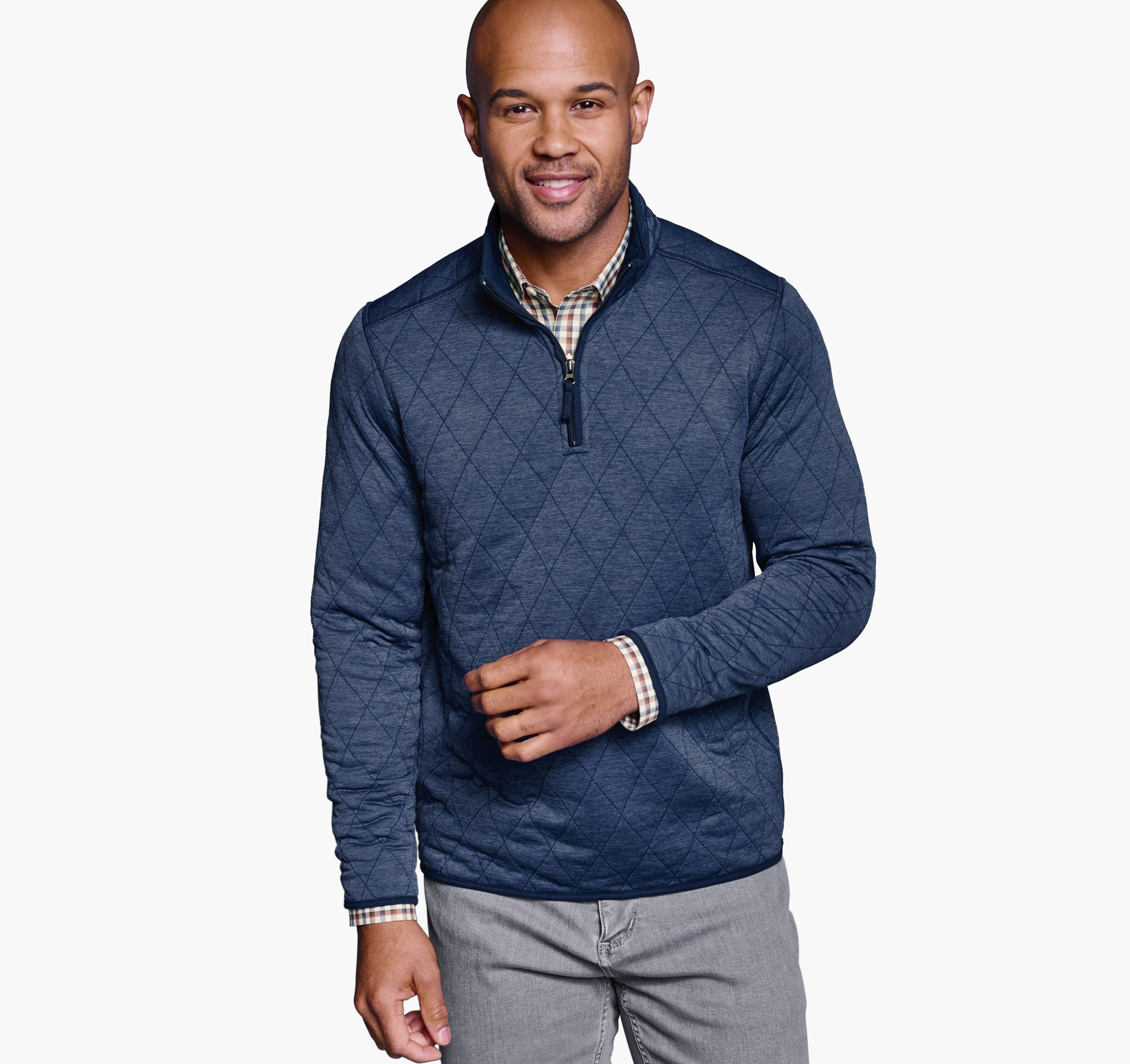 Diamond Quilt Quarter-Zip
